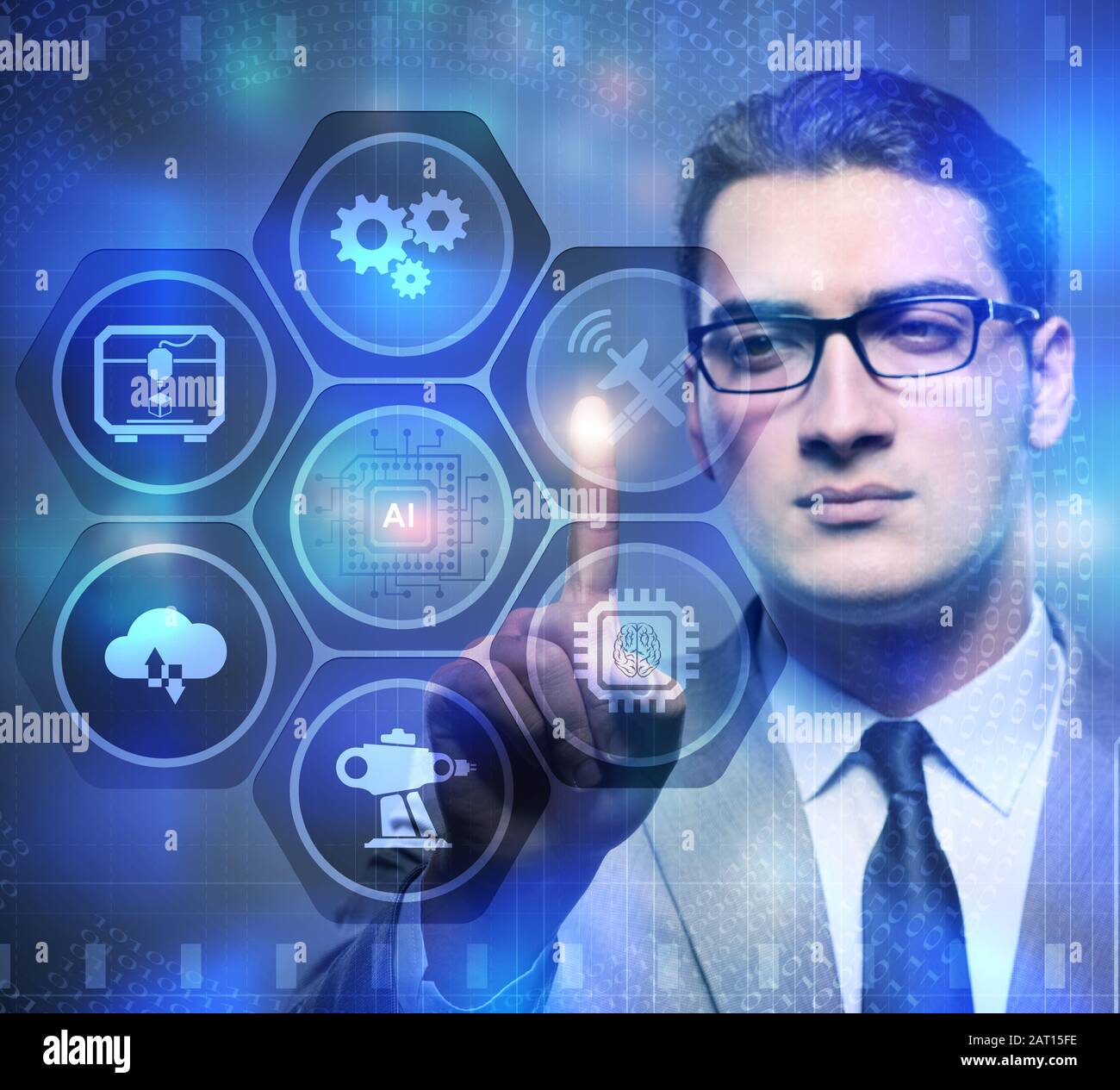 The artificial intelligence modern computing concept Stock Photo - Alamy