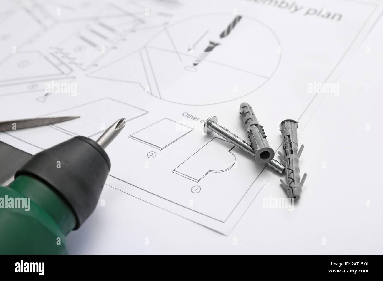 Electric screwdriver drawing hi-res stock photography and images - Alamy