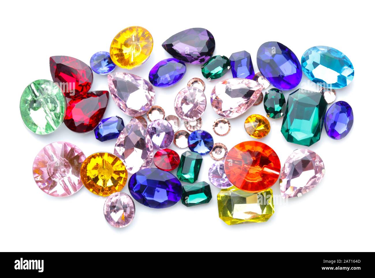 Different precious stones for jewellery on white background Stock Photo ...