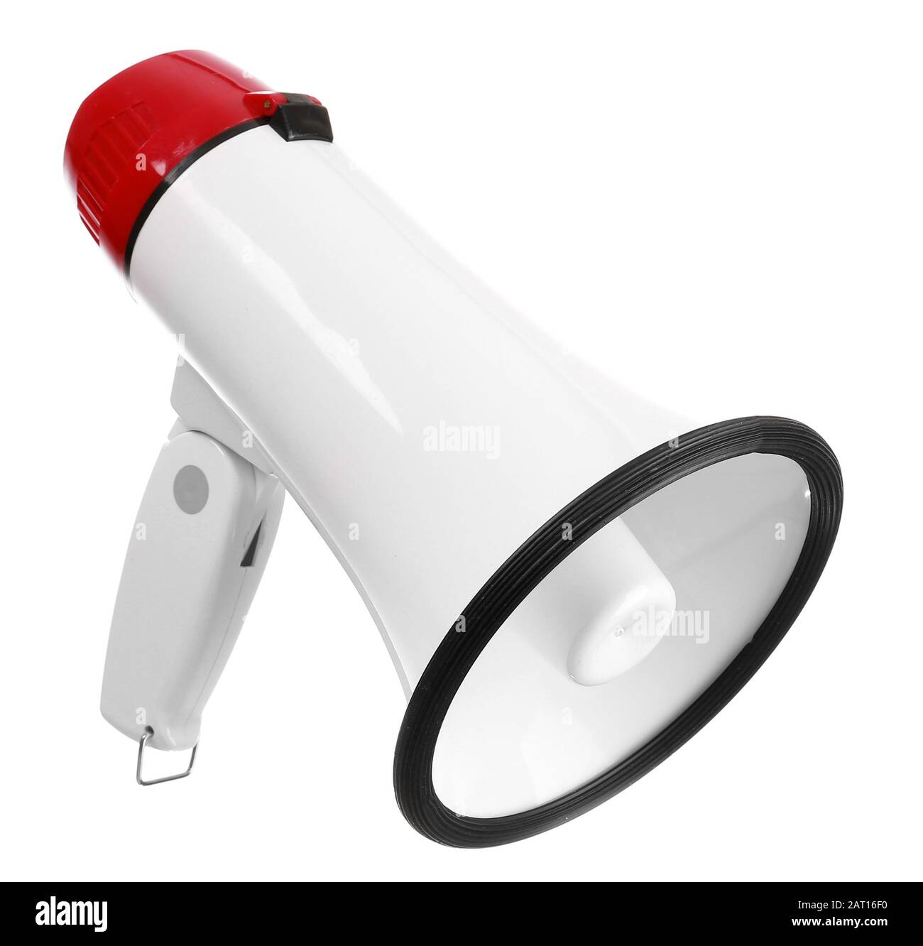 Modern megaphone on white background Stock Photo - Alamy