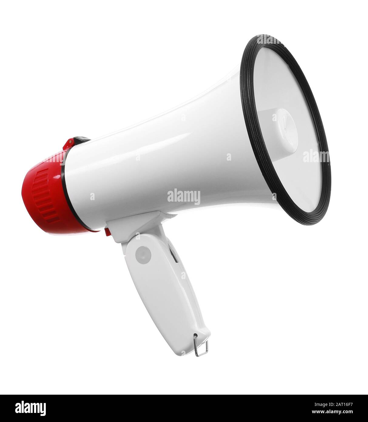 Modern megaphone on white background Stock Photo - Alamy
