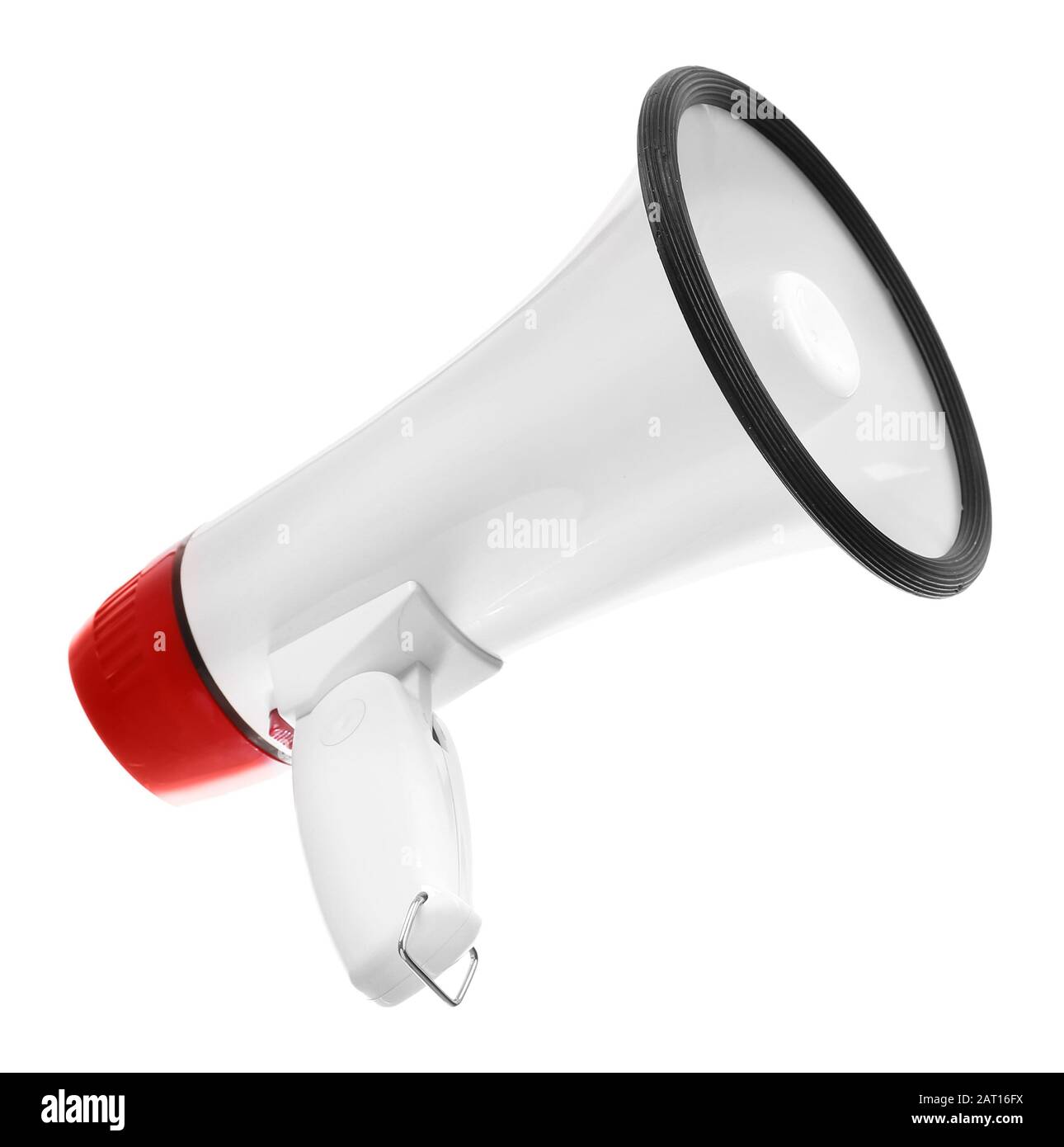 Modern megaphone on white background Stock Photo - Alamy