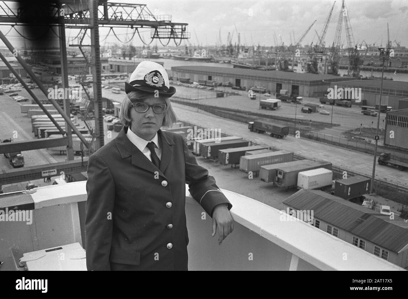 First student mate Esse Rieke Agter aboard the Atlantic Crown Rotterdam ...