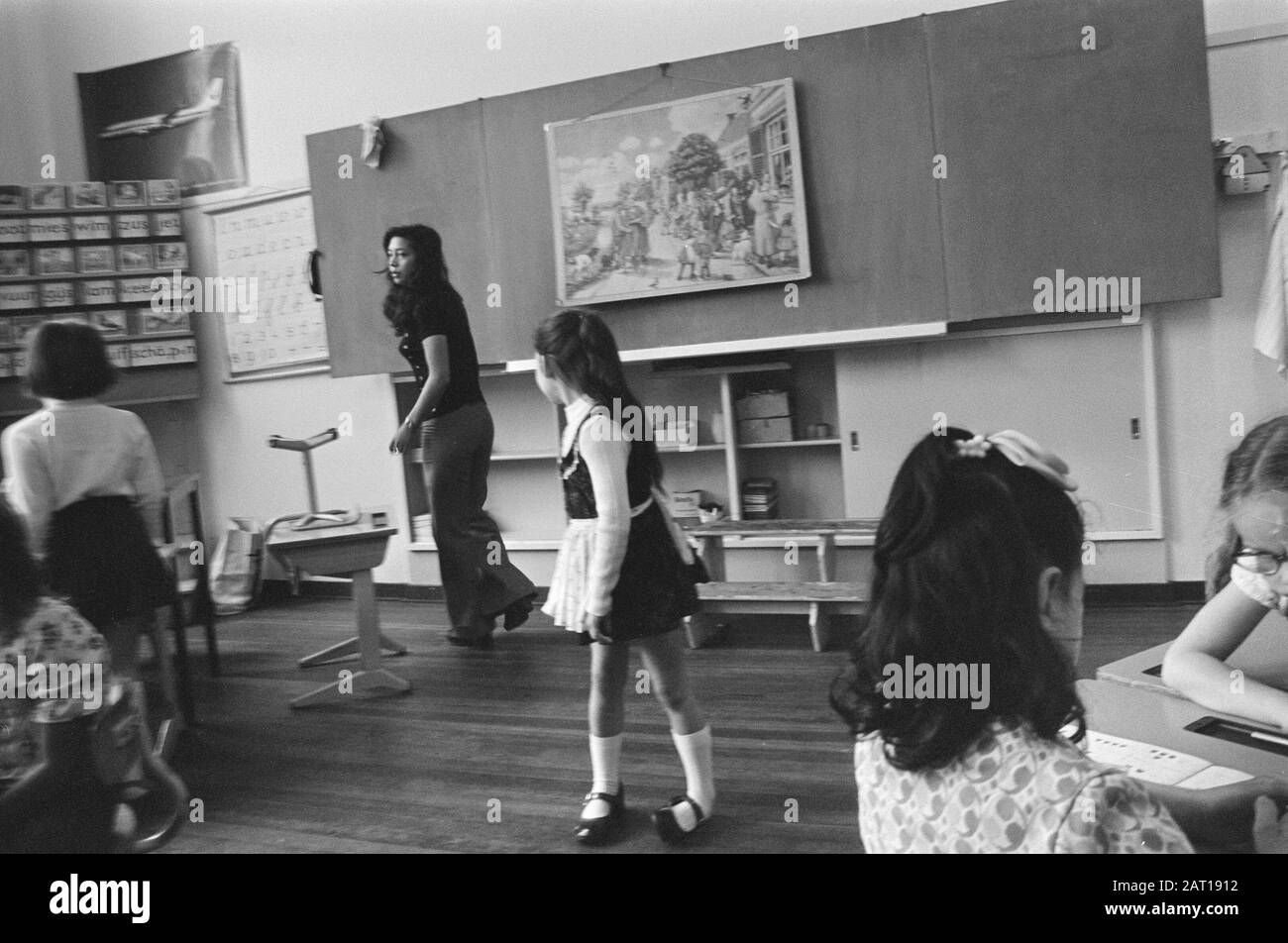 First school day at primary school, a.o. children in class Date: August ...