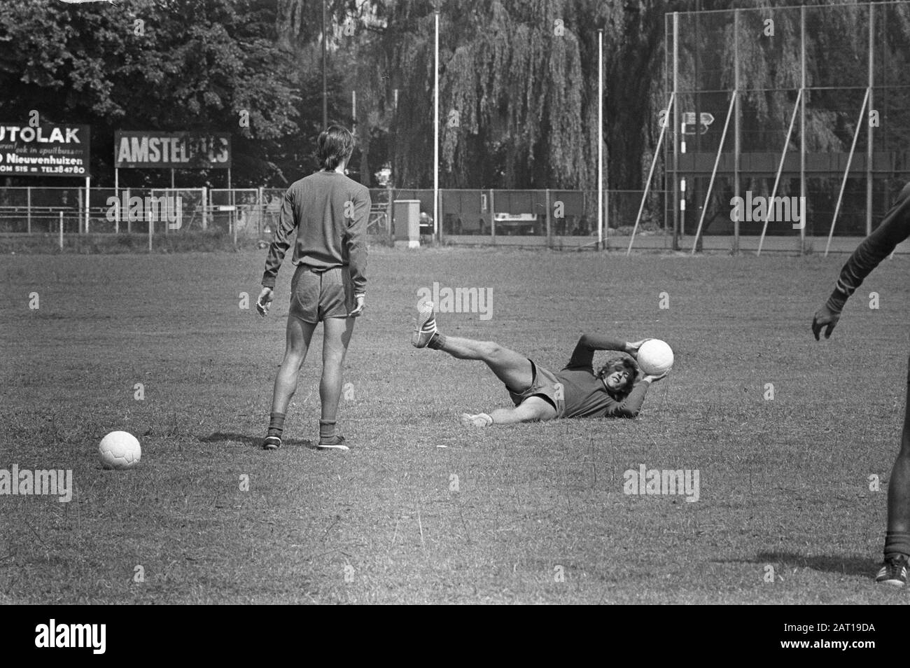 First training Ajax for new season, number 31A and 32A trainer Kovacs ...
