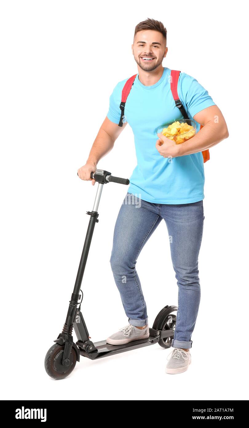 Man Eating Potato Chips Cut Out Stock Images & Pictures - Alamy