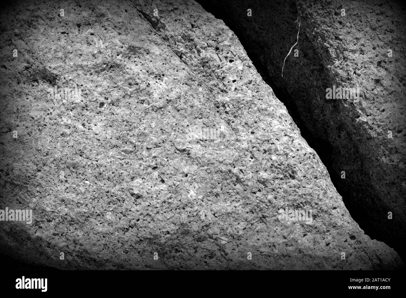 Coastal rock texture close-up. Stone background black and white Stock ...