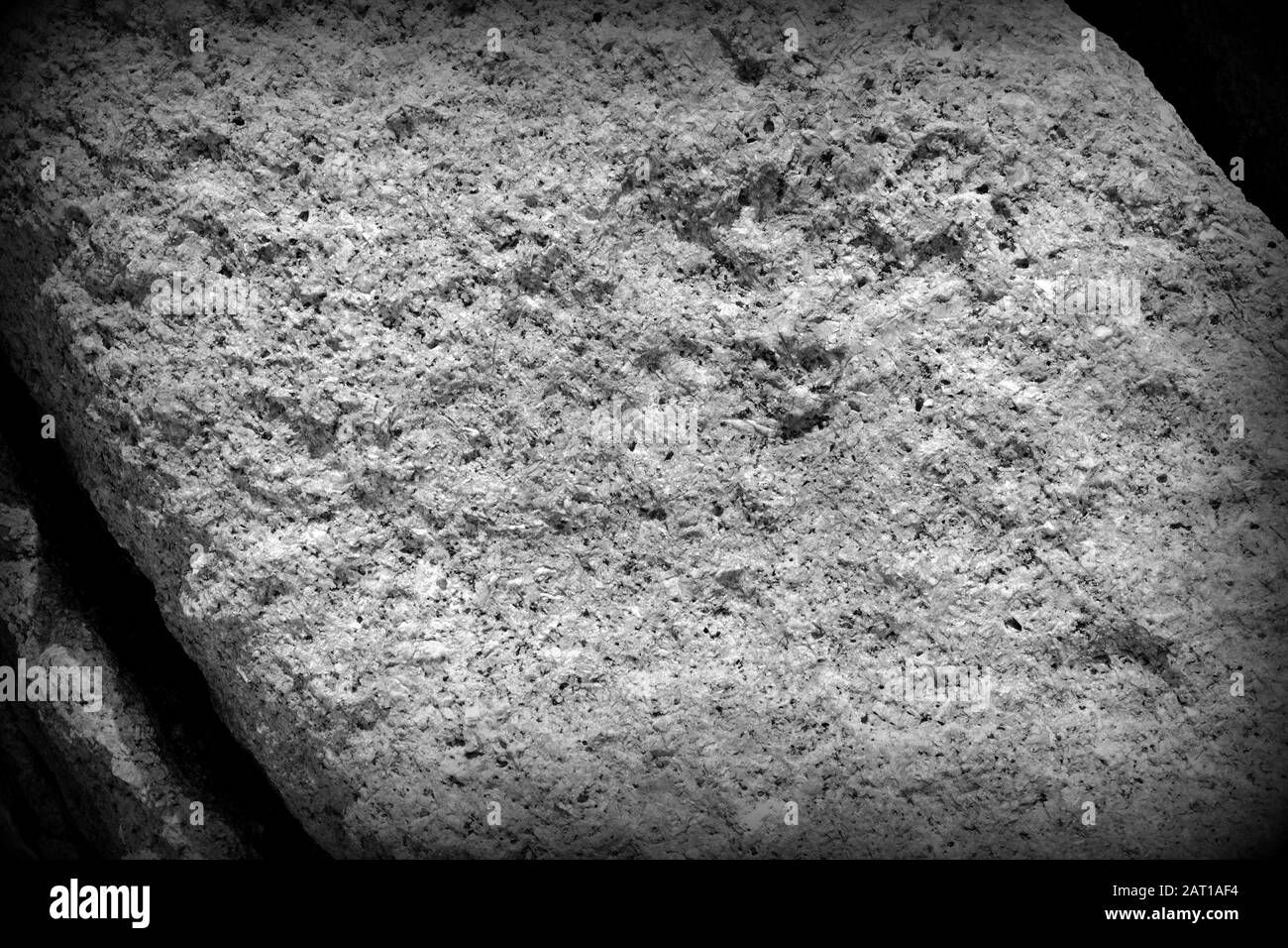 Coastal rock texture close-up. Stone background black and white Stock ...