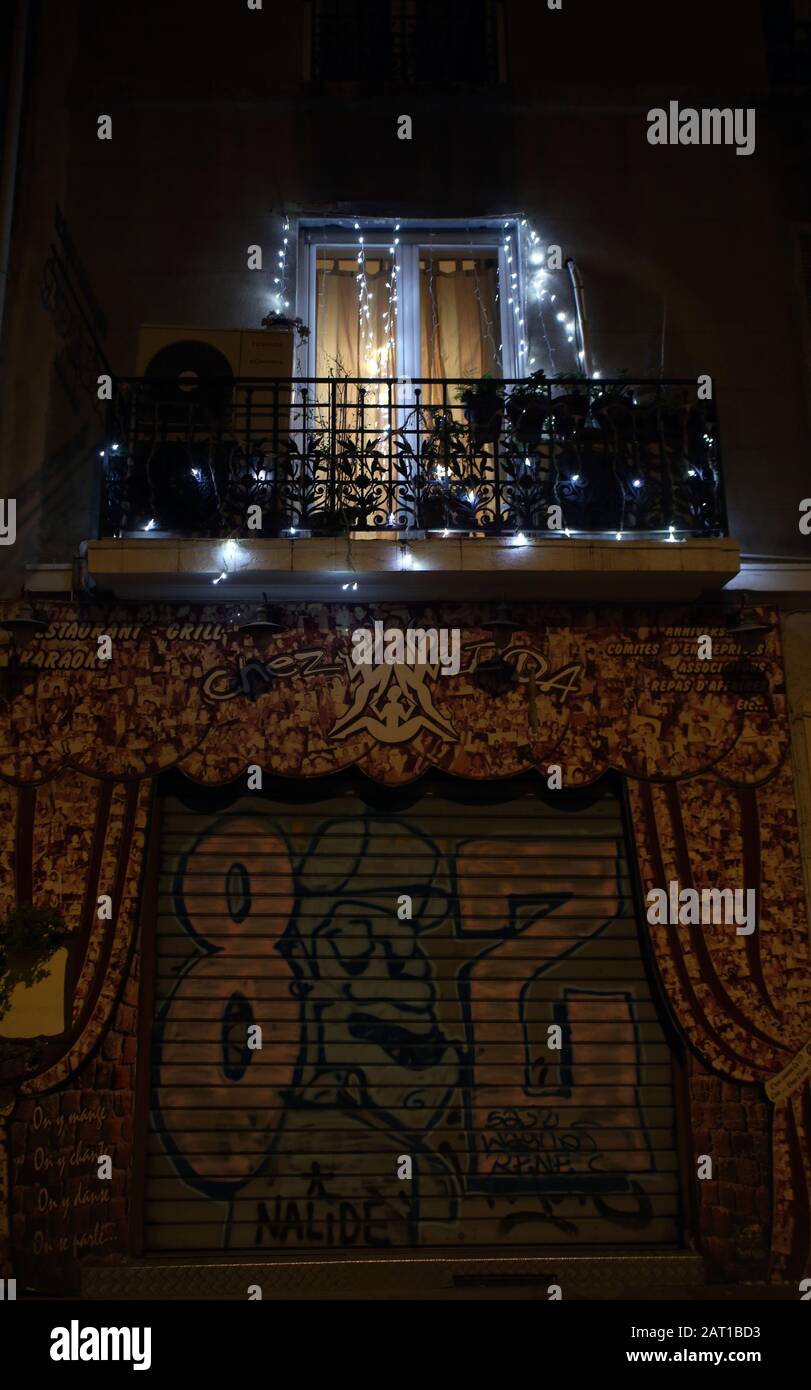 Marseille by night Stock Photo - Alamy