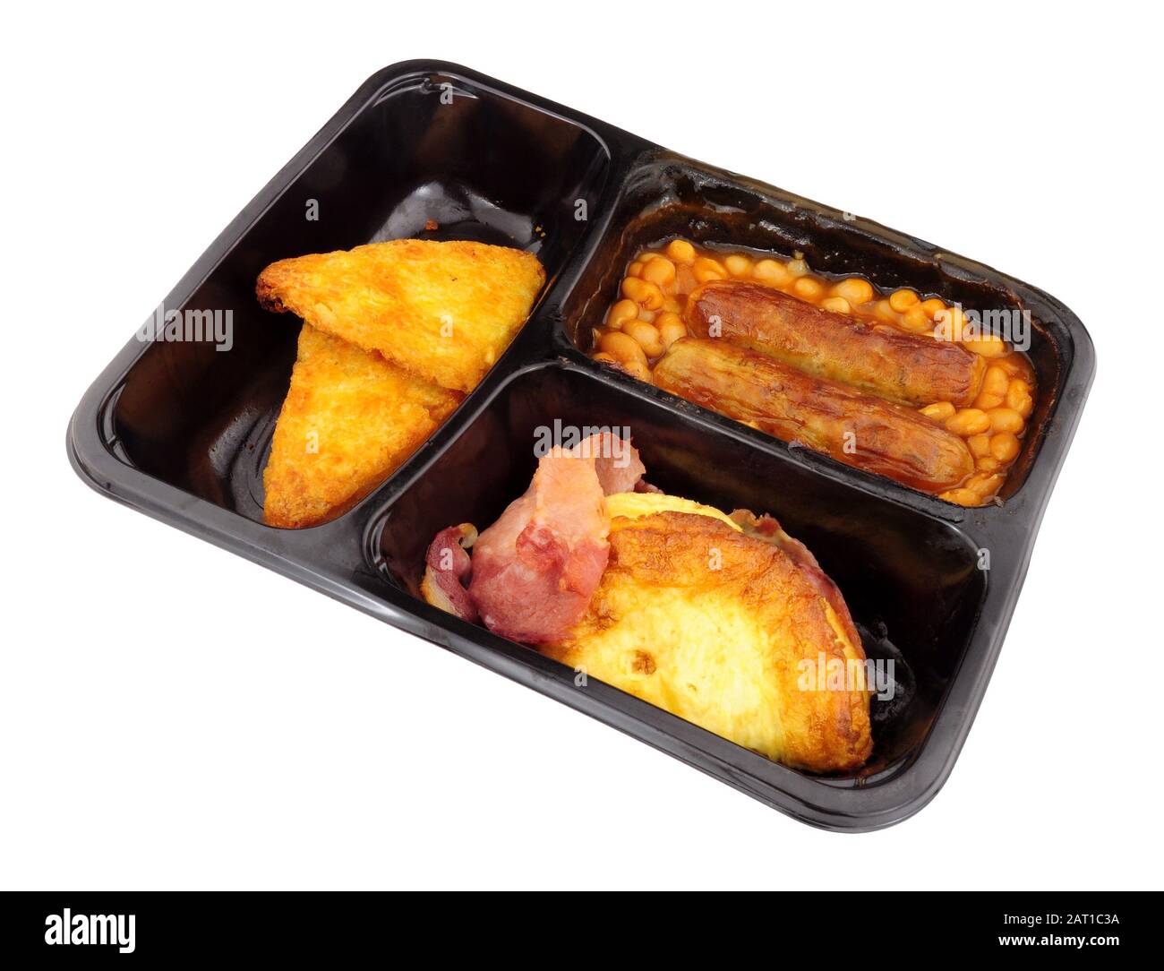 English all day breakfast ready meal isolated on a white background ...