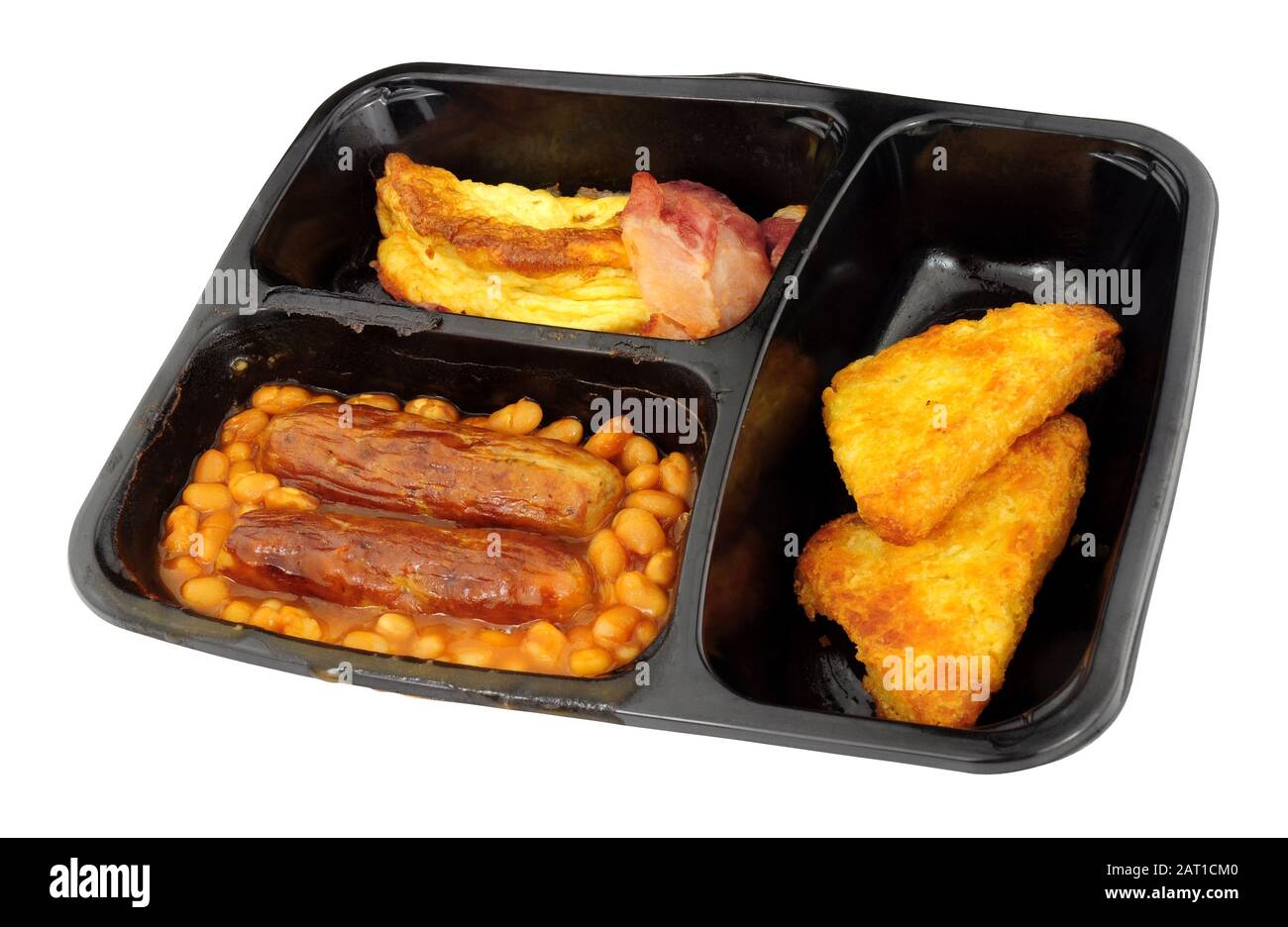 English all day breakfast ready meal isolated on a white background ...