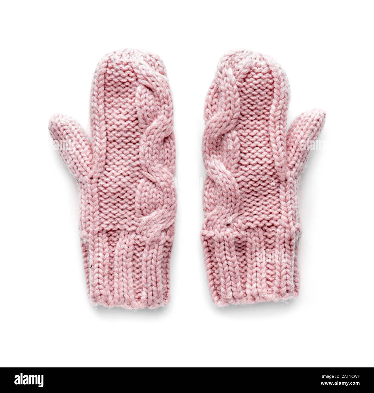 Stylish mittens on white background Stock Photo - Alamy