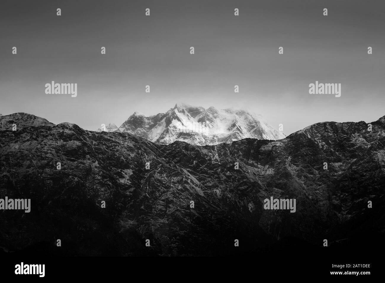Glacial mountain Black and White Stock Photos & Images - Alamy