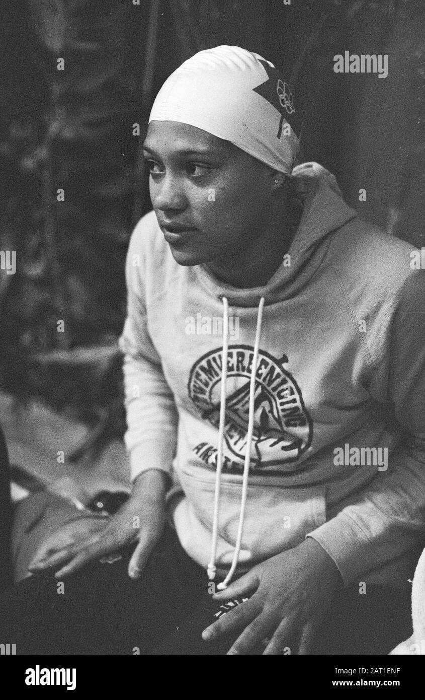 National championships swimming Black and White Stock Photos & Images ...