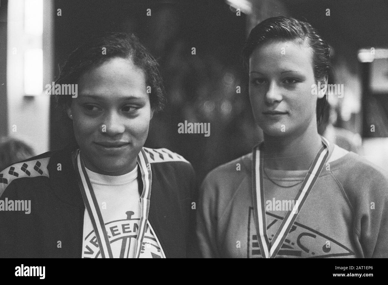 Enith Brigitha and Diane Edelijn at national championships Stock Photo ...