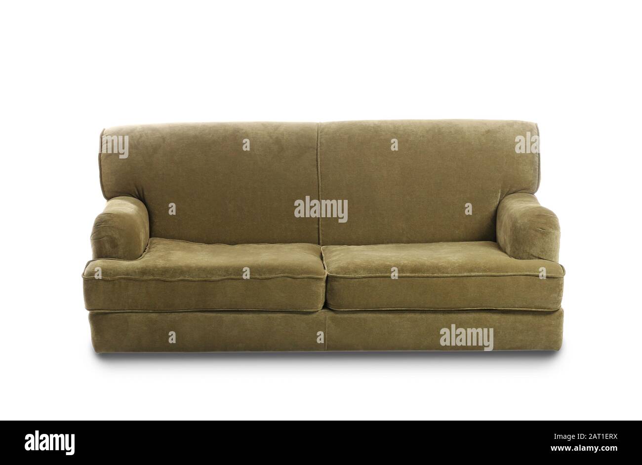 Modern sofa on white background Stock Photo - Alamy