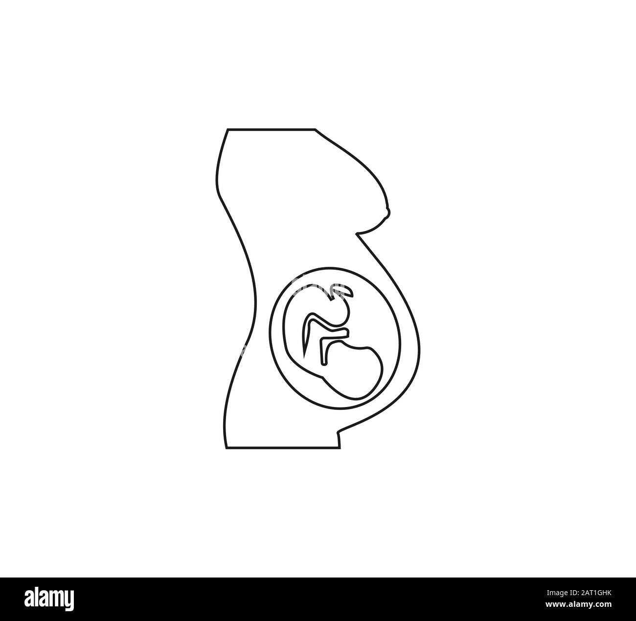 Pregnant woman vector hi-res stock photography and images - Alamy