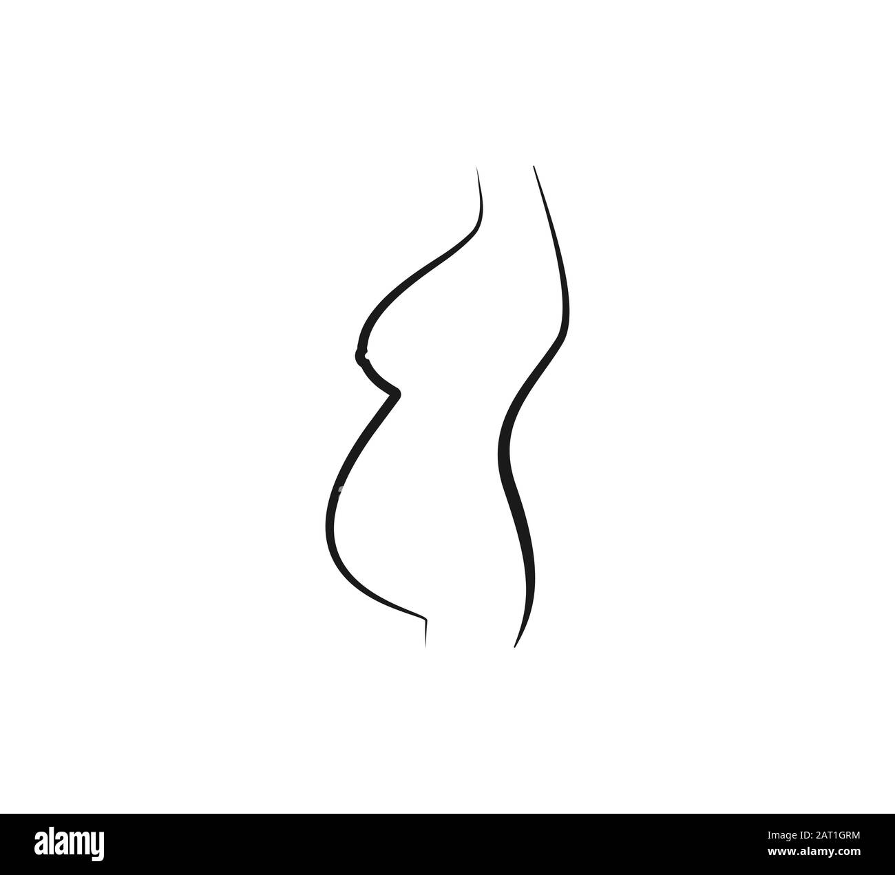 Pregnant woman vector hi-res stock photography and images - Alamy