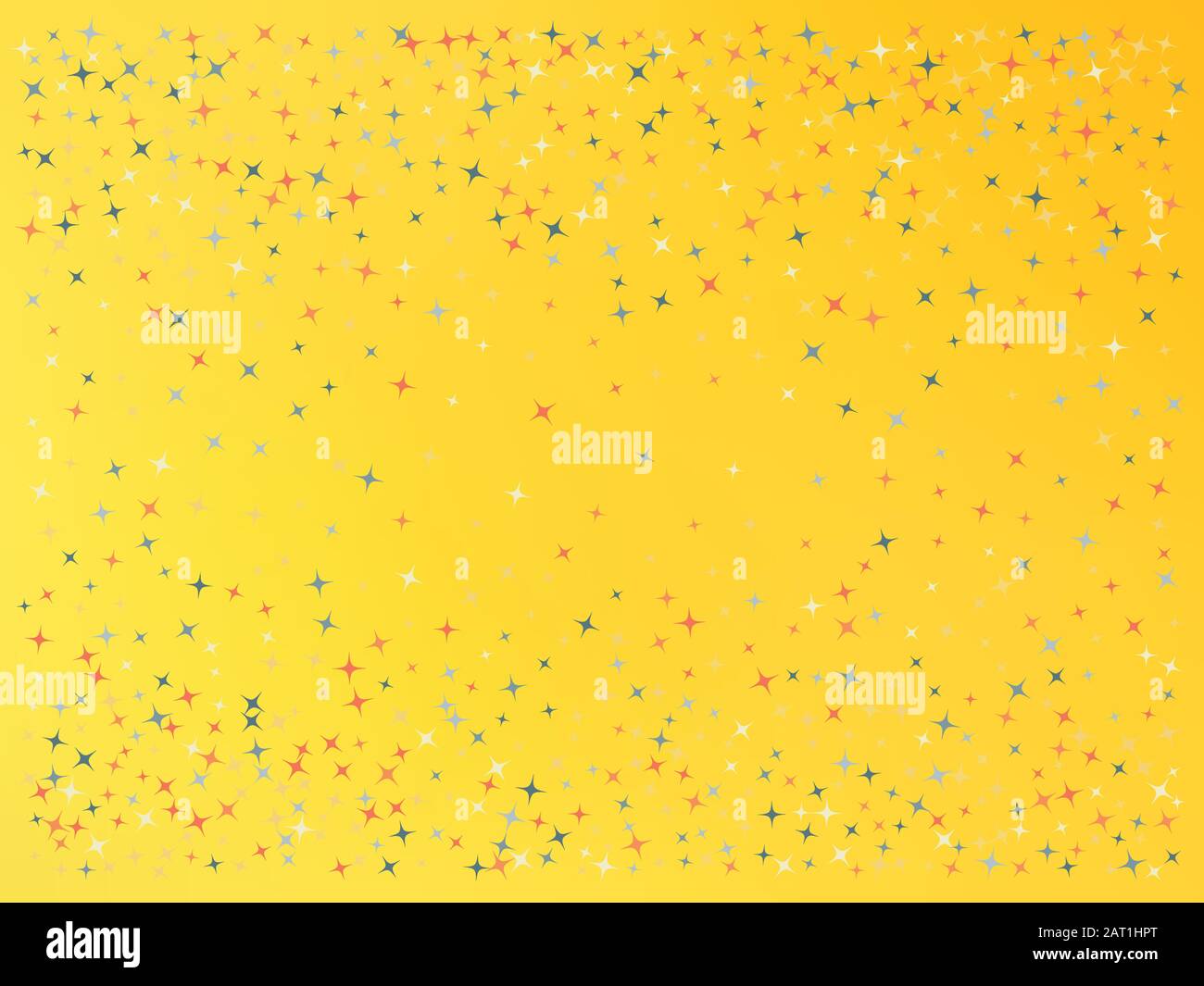 Yellow color background. Stars confetti. Common colorific idea. Stars ...