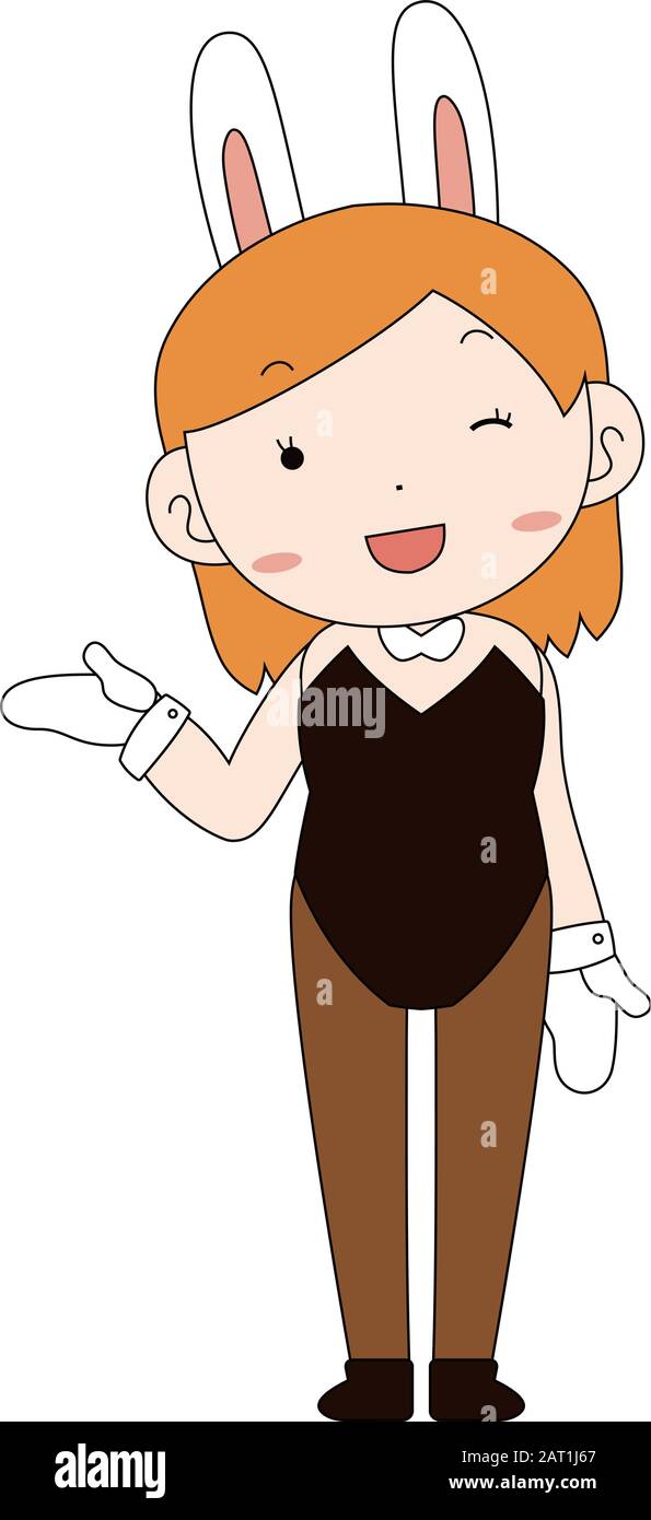 Bunny girl Stock Vector Images - Alamy