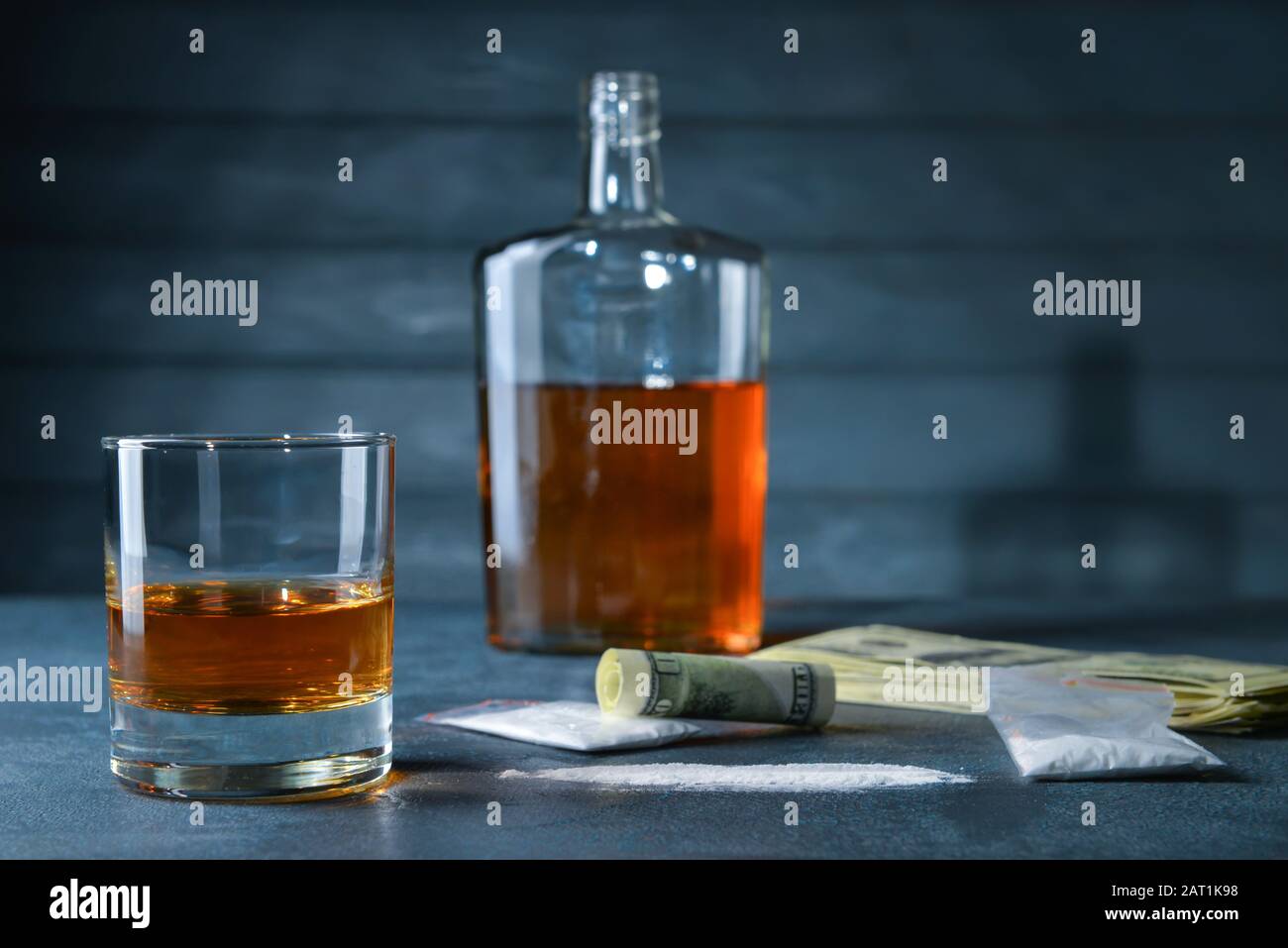Illegal drugs alcohol hi-res stock photography and images - Alamy