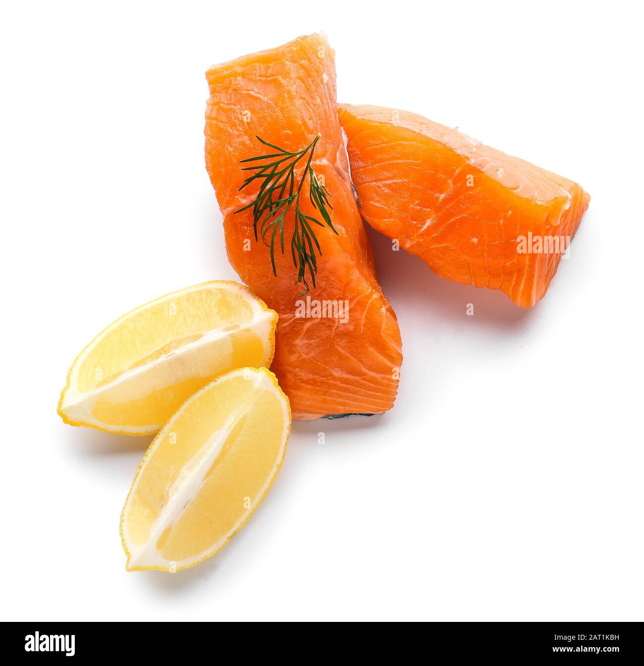 Salmon fillet on flat Cut Out Stock Images & Pictures - Alamy