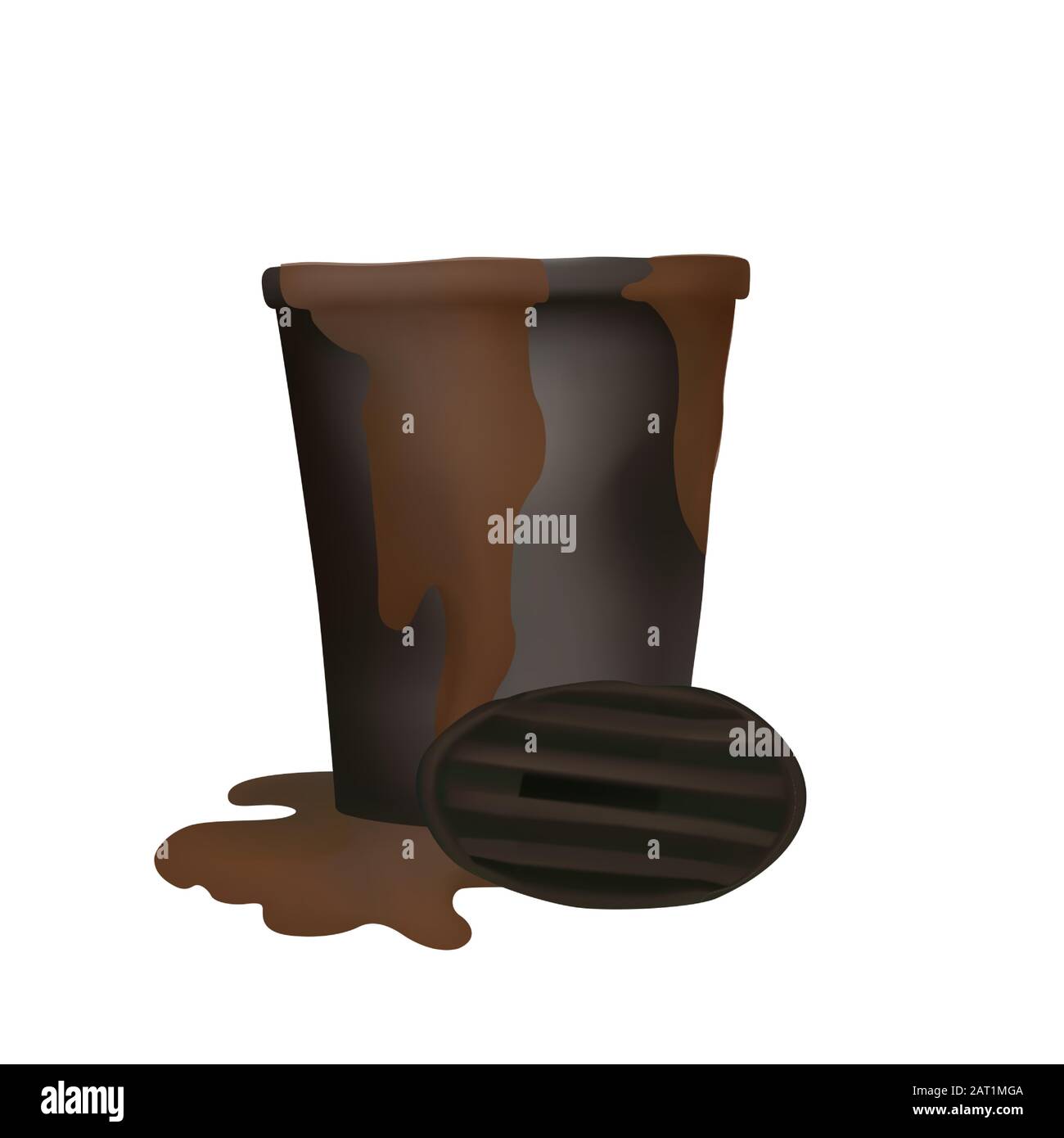 Smell dirty trash. Vector illustration. Recycle bin Stock Vector Image ...