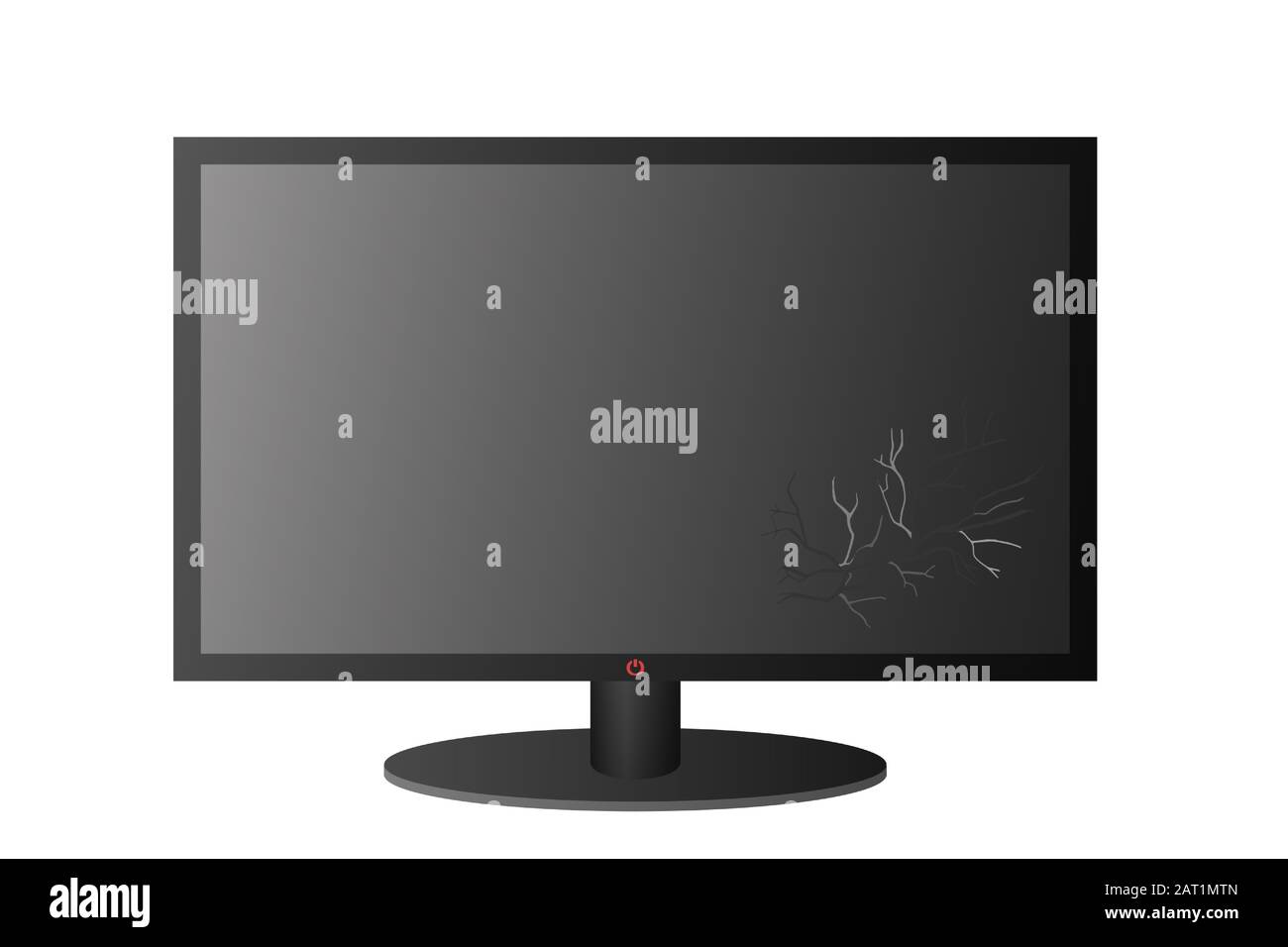 Smash tv screen Stock Vector Images - Alamy