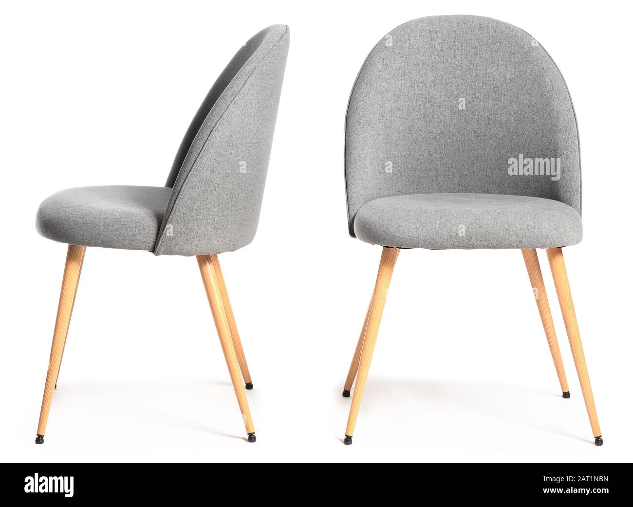 Modern chairs on white background Stock Photo - Alamy
