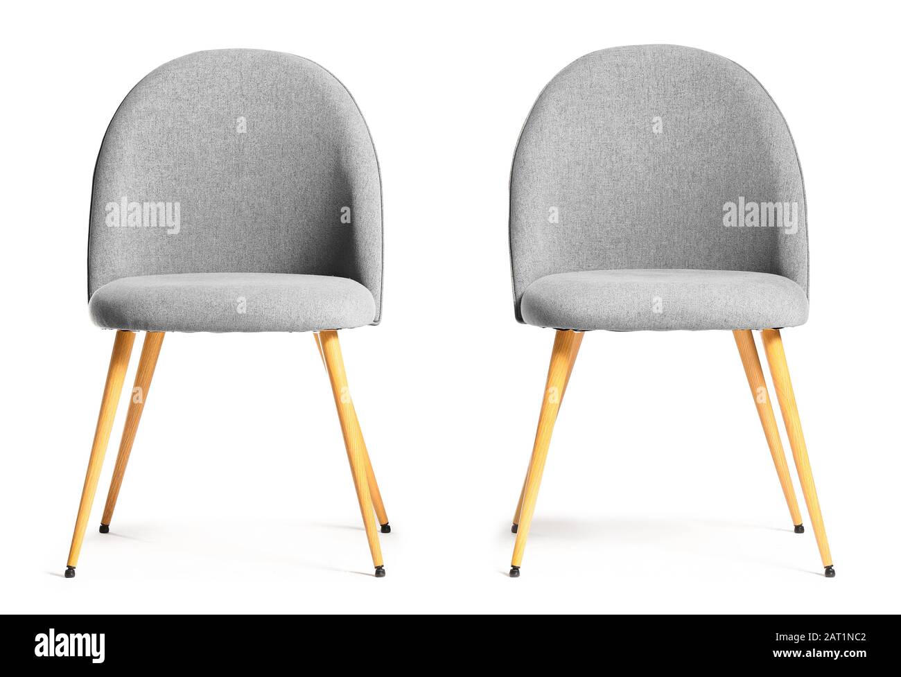 Modern chairs on white background Stock Photo - Alamy