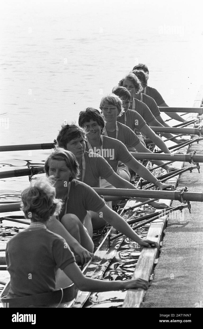 European Women's Rowing Championships 1966, the Dutch eight with bronze ...