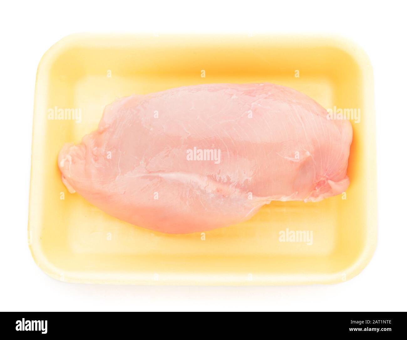 Raw chicken fillet on white background Stock Photo - Alamy