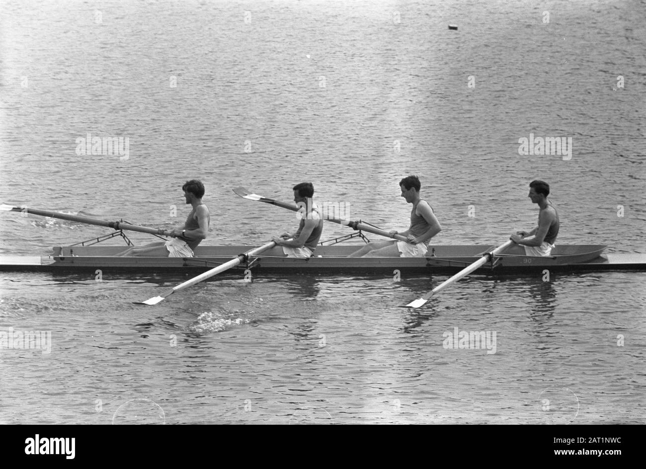 European rowing championships at the Bosbaan, four without nr. 12 ...