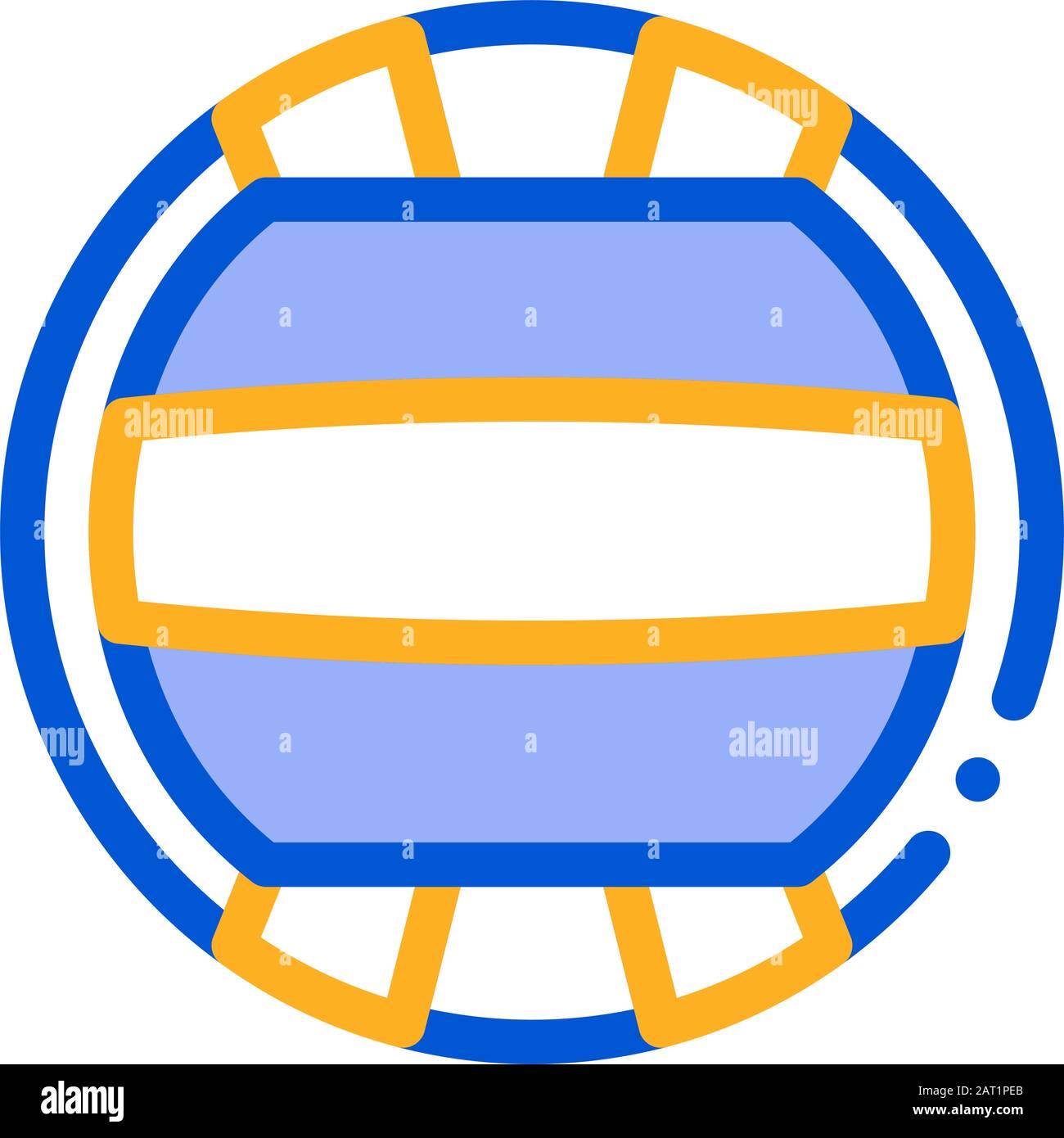 Volleyball Icon Vector Outline Illustration Stock Vector Image & Art ...