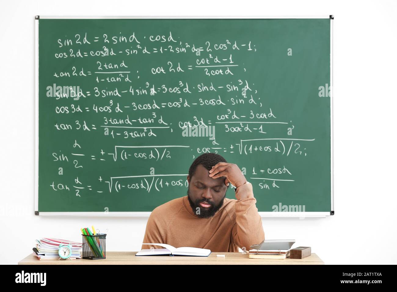 African american mathematics professor hi-res stock photography and ...