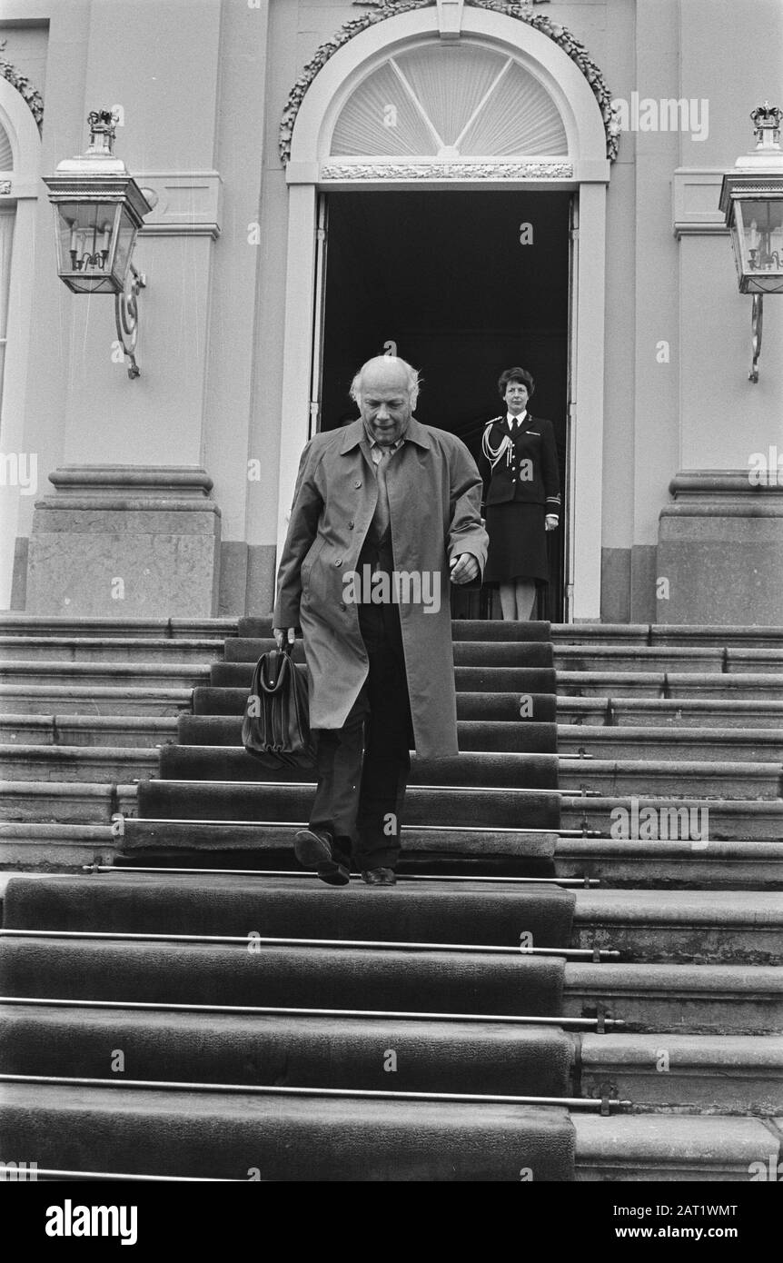 Ex formateur den uyl leaves huis ten bosch Black and White Stock Photos ...