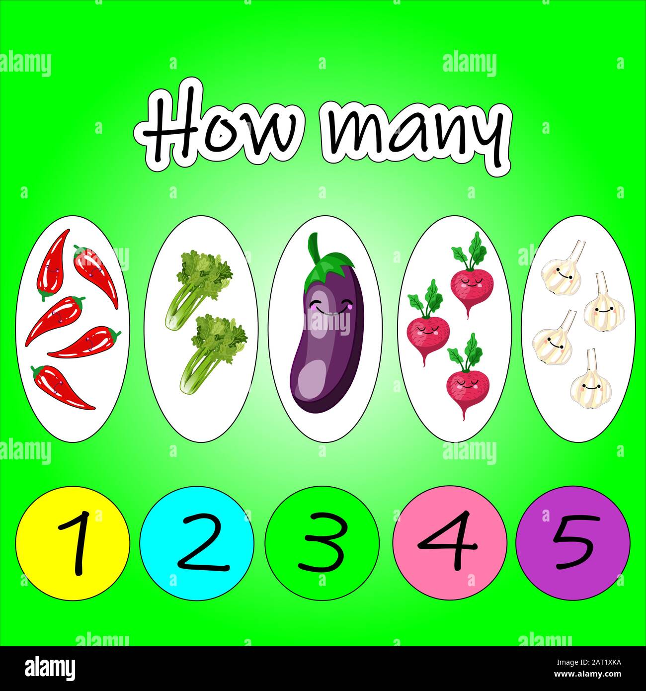 Counting Game for Preschool Children. Educational a mathematical game ...
