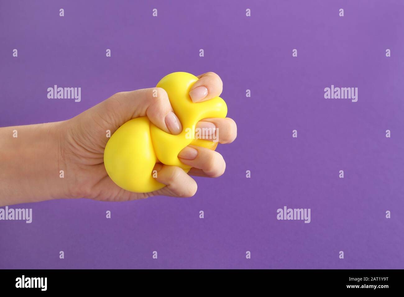 Hand squeezing stress ball hi-res stock photography and images - Alamy