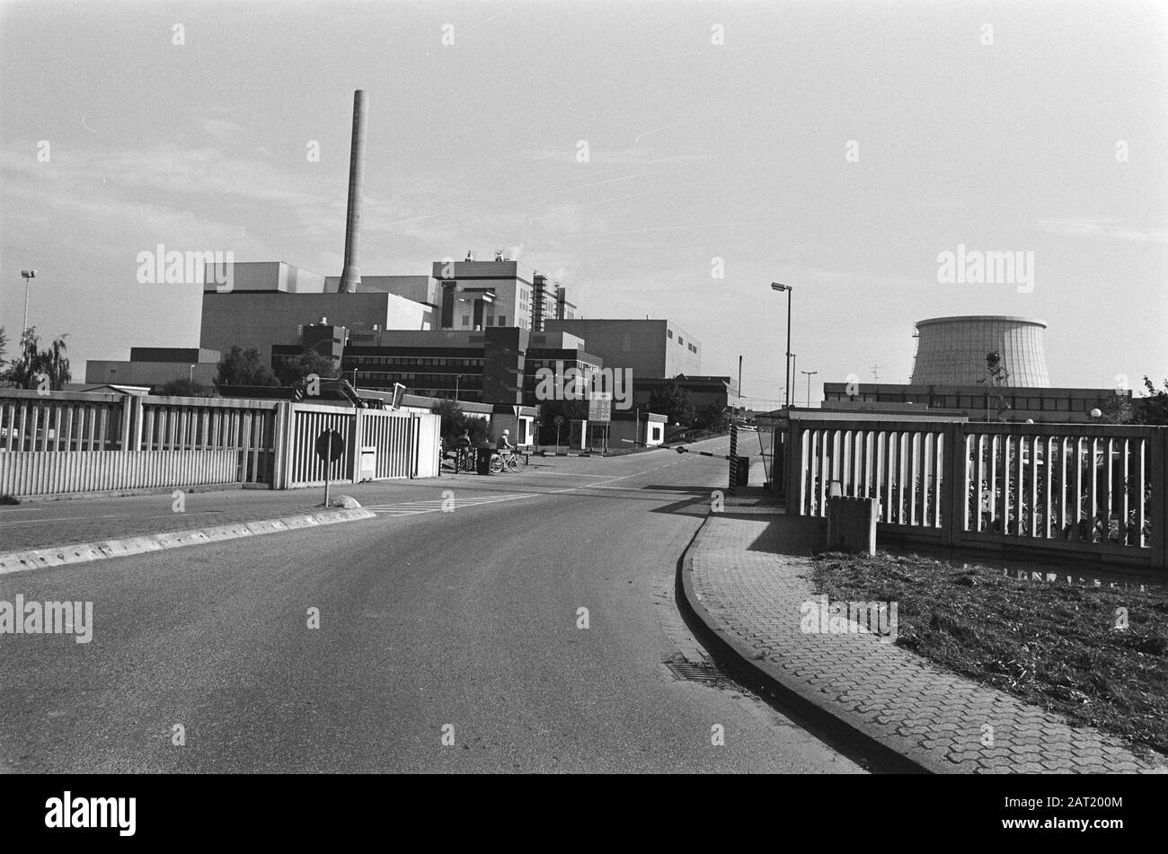 Exterior fast breeder reactor in Kalkar in connection with impending ...