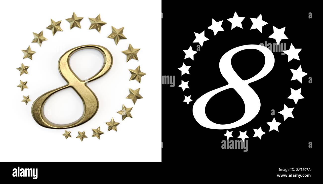 Eight circle logo hi-res stock photography and images - Alamy