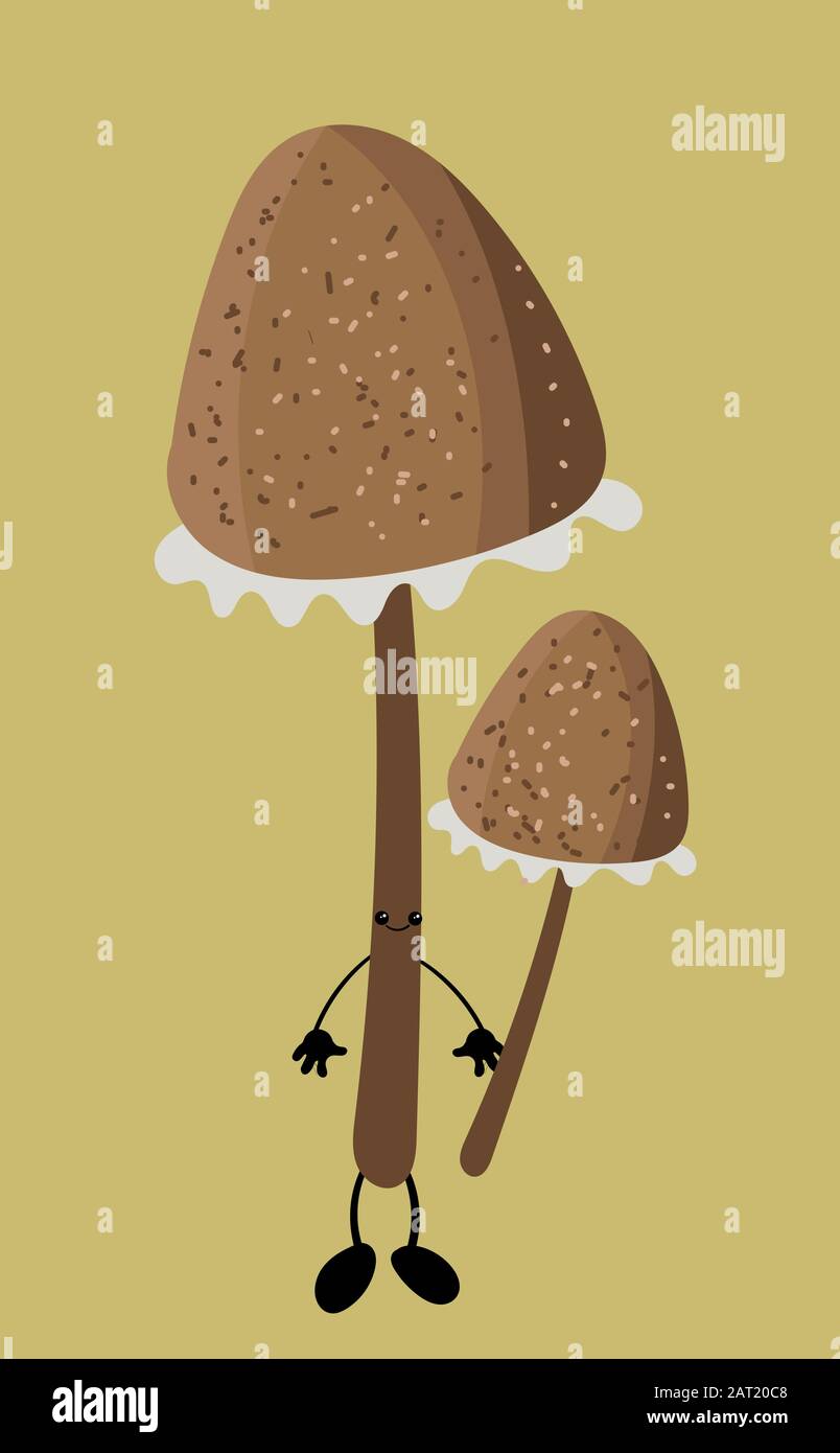 mushrooms character magic autumn mushrooms for children s learning or ...
