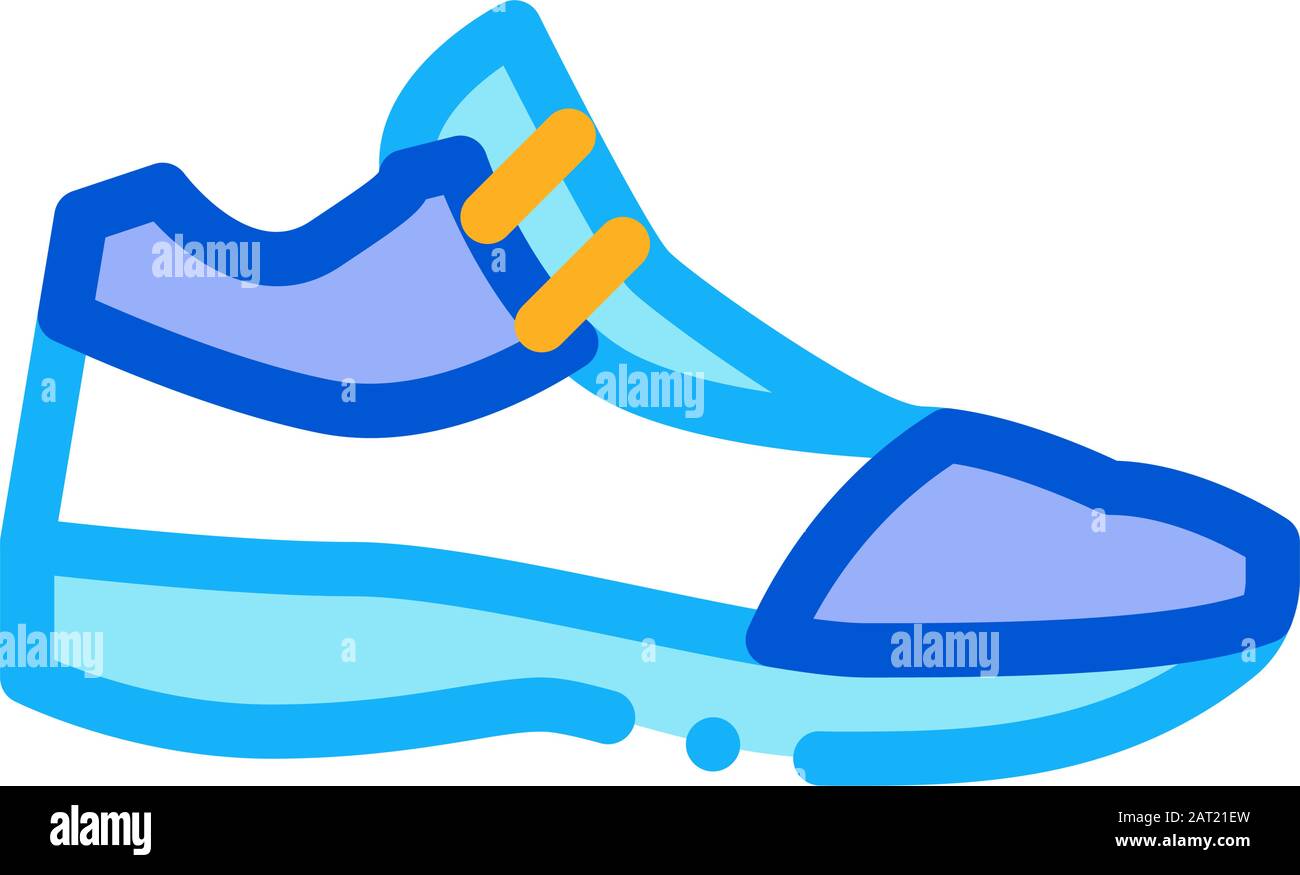 Volleyball Shoes Sneakers Icon Vector Outline Illustration Stock Vector ...