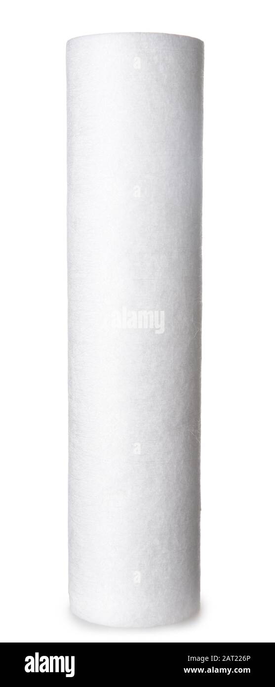 Clean water filter on white background Stock Photo - Alamy