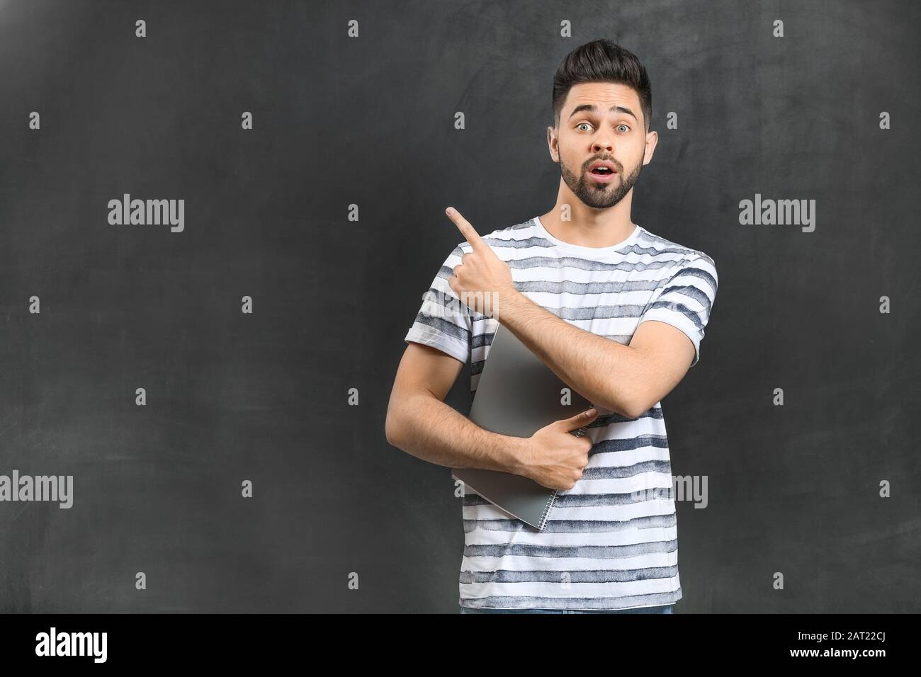 Student teacher pointing blackboard in hi-res stock photography and ...