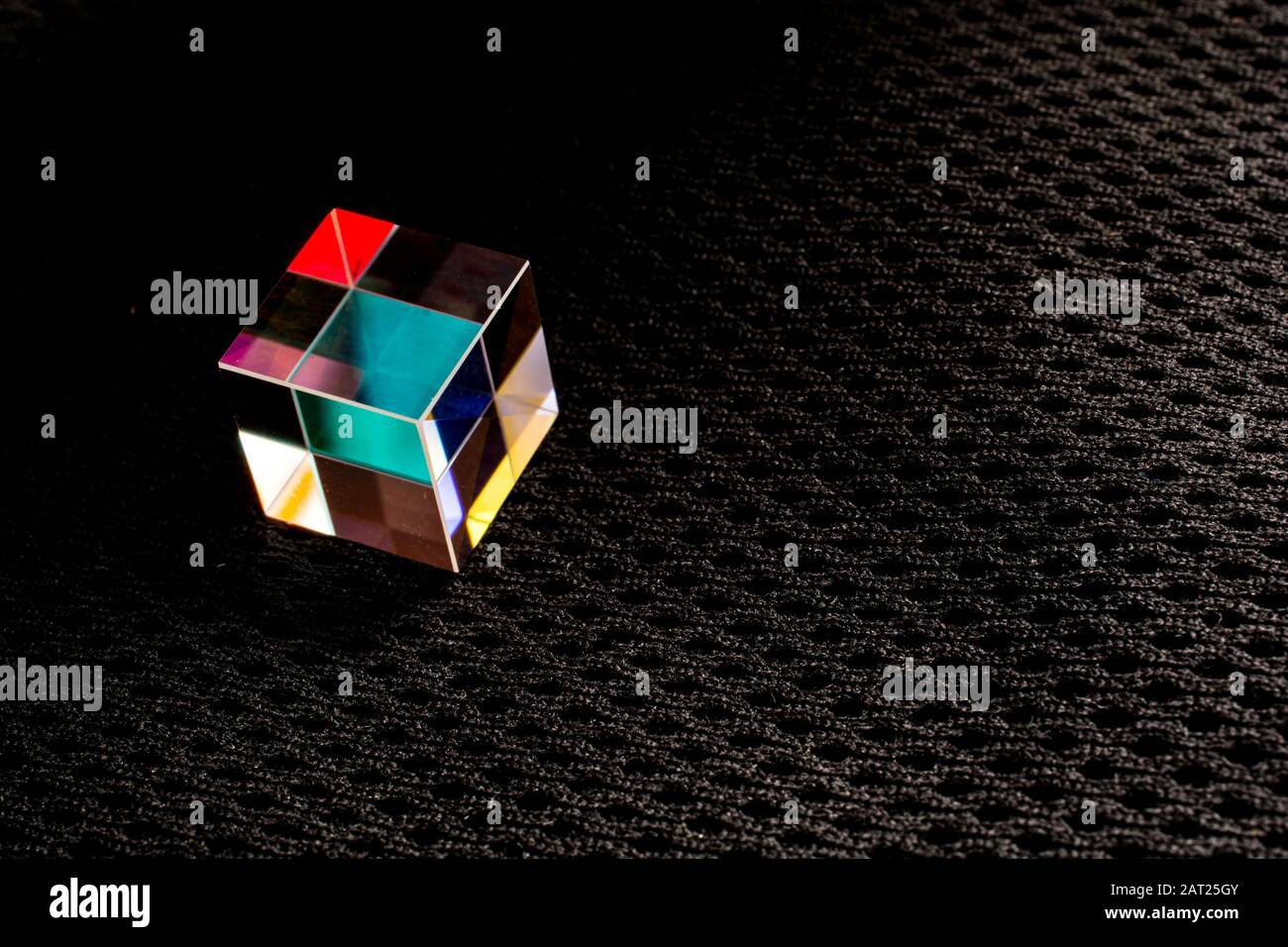 Optical glass cube Light dispersion,spectrum. Physics optics ray ...