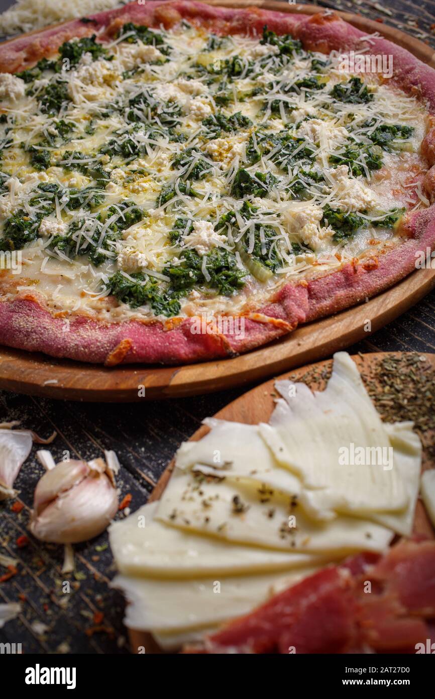 Close up italian food pizza hi-res stock photography and images - Alamy