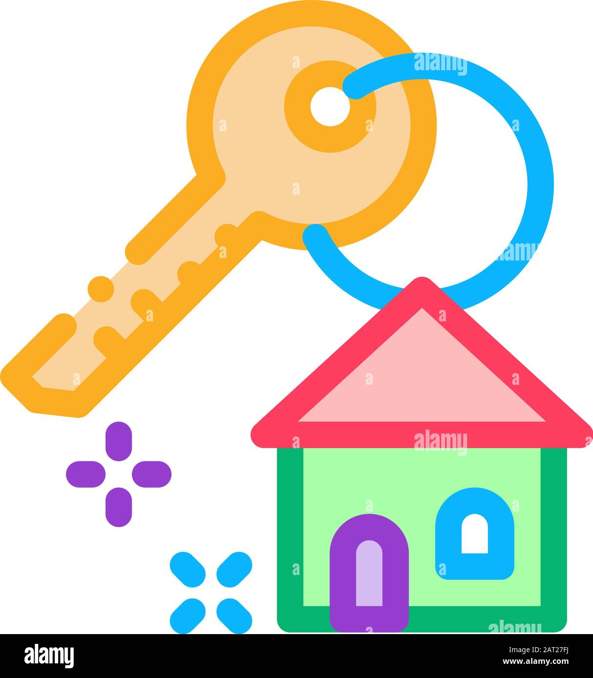 Winning House Icon Vector Outline Illustration Stock Vector Image & Art ...