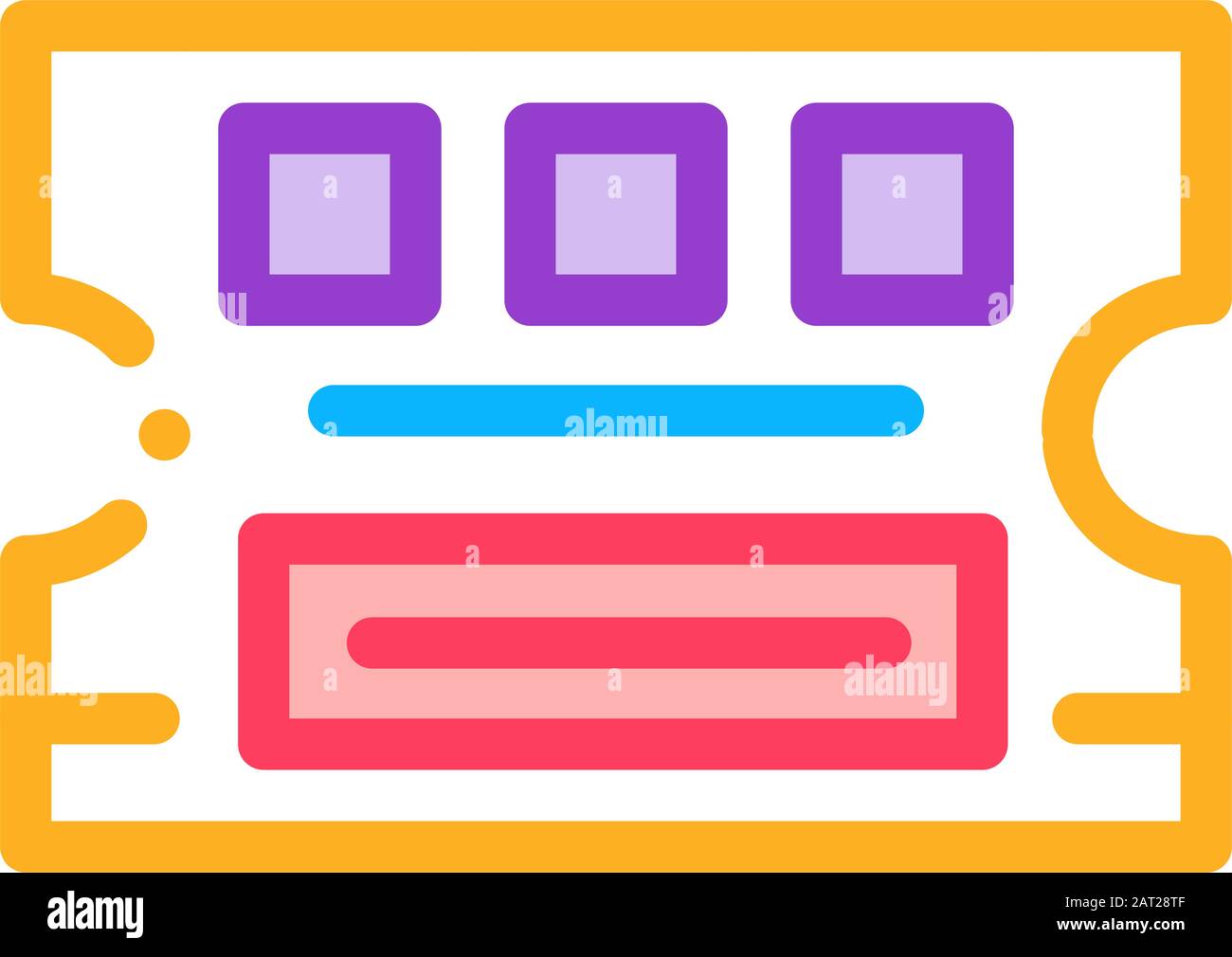 Lottery Ticket Icon Vector Outline Illustration Stock Vector Image ...