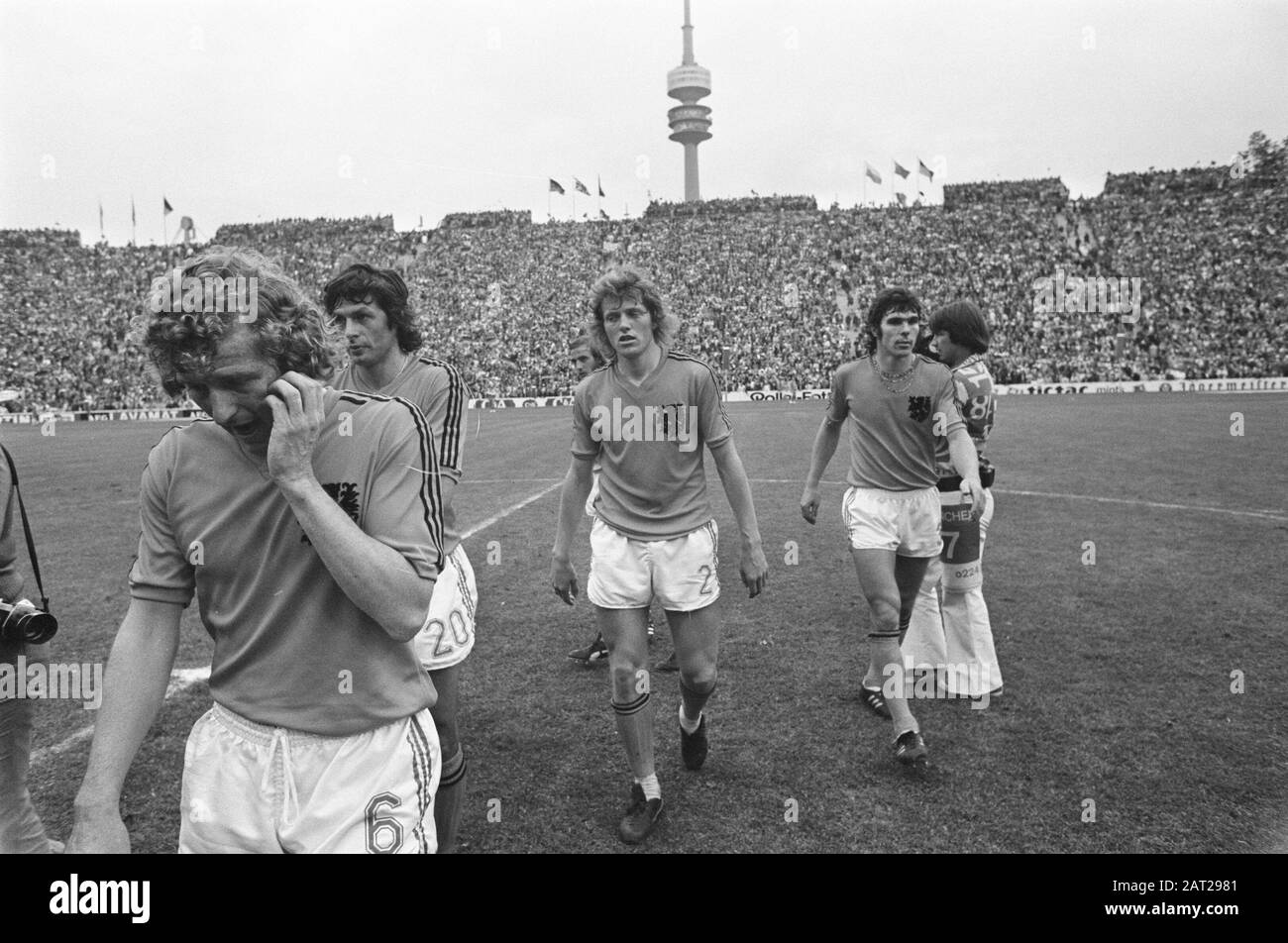 Final World Cup 1974 in Munich, West Germany against the Netherlands 2 ...