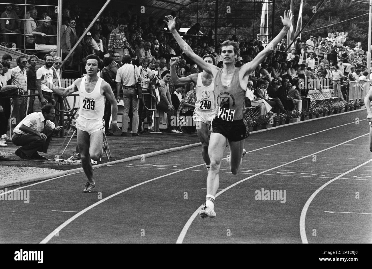 Dutch Athletics Championships, Sittard Finish winner 200 meters, Henk ...